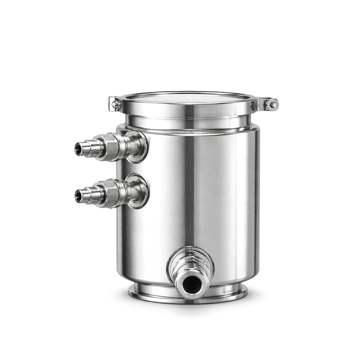 6 x6 Jacketed Platter w/ Compression Ports & Compression Bottom Port ...