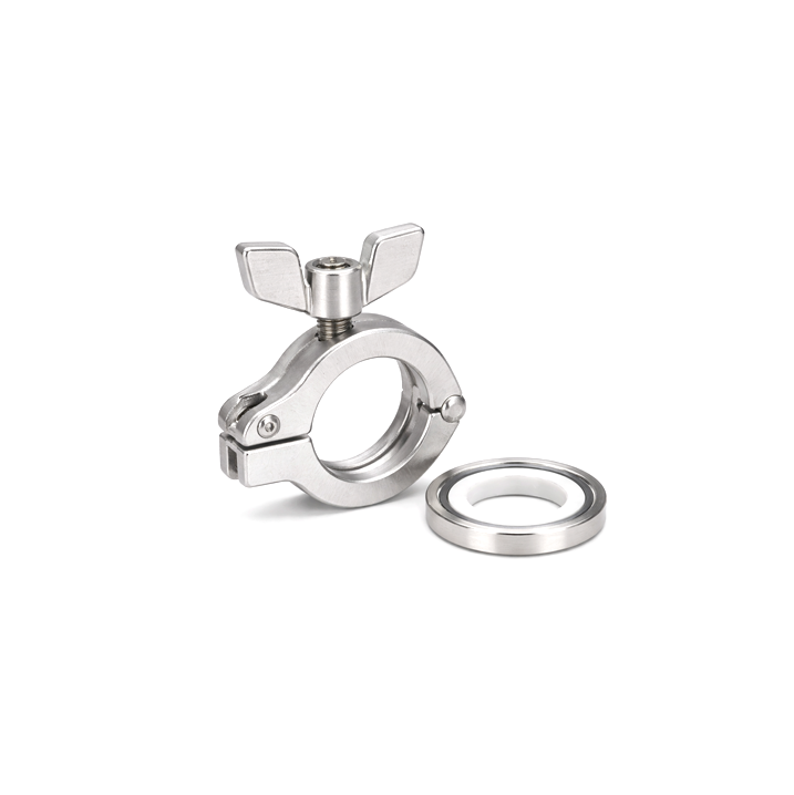 KF/NW16 Aluminum Wing Nut Flange Quick Clamp & Centering Ring ...
