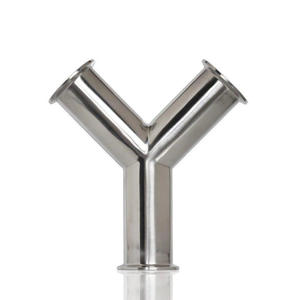 Tri-Clamp Tees 2" Y Clamp | Stainless Steel Tri Clamp | Xtractor Depot