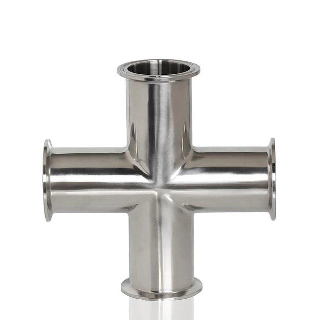 Tri-Clamp Fittings | 2" Tri-Clamp Cross | Xtractor Depot