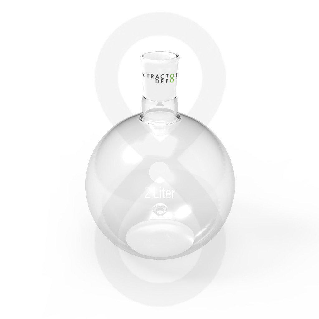 2L Flat Bottom Receiving Flask | Xtractor Depot